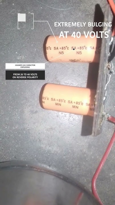 capacitor bulging and exploding part 4 - YouTube