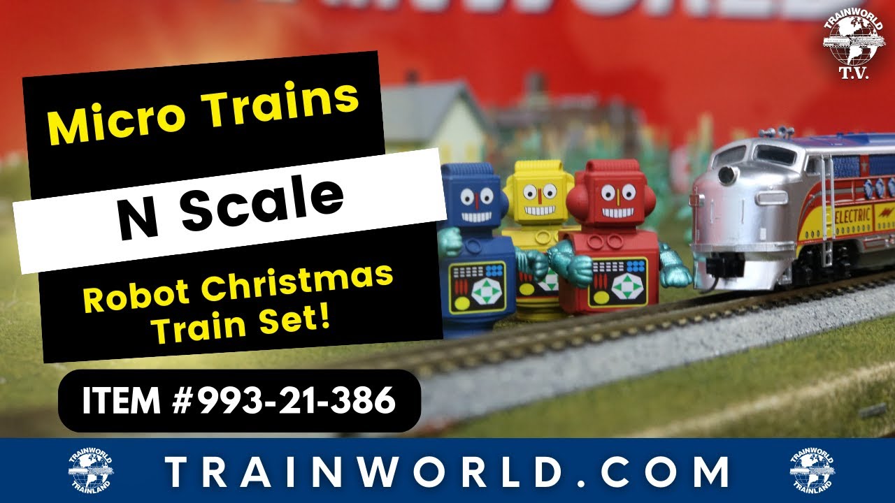 Micro Trains N Scale Robot Christmas Train Set - YouTube