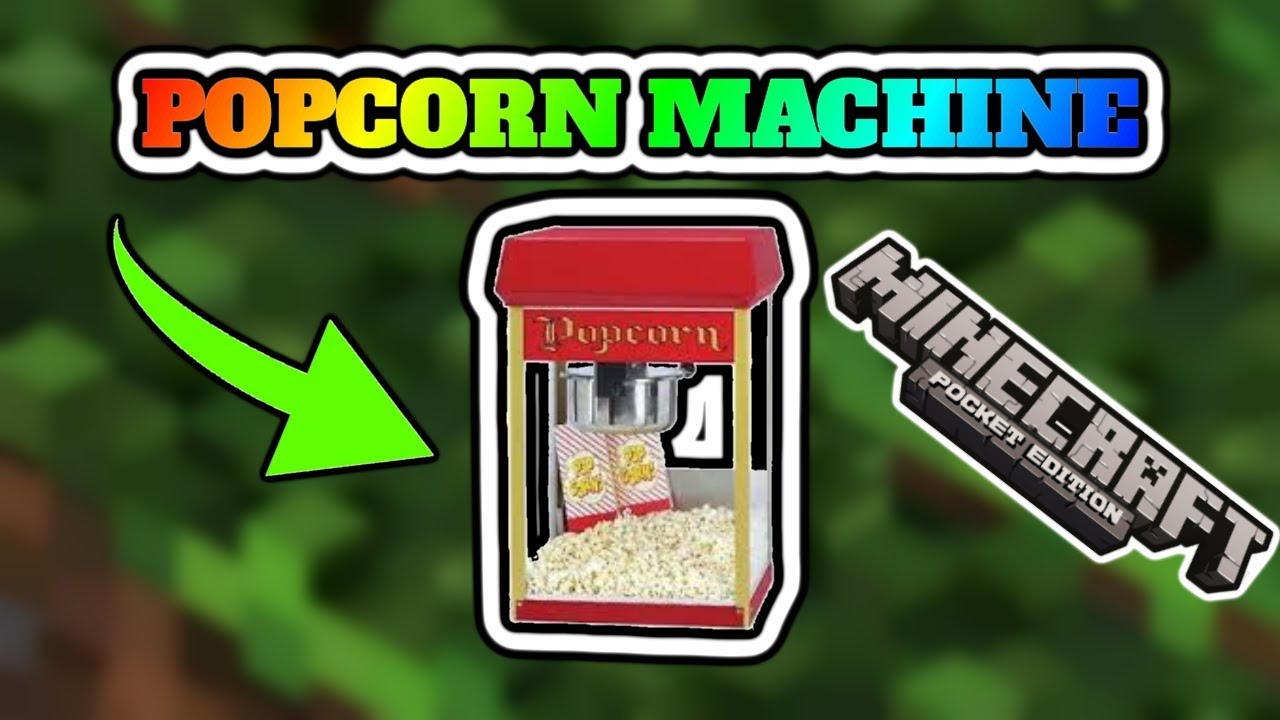 Minecraft PE: How to make Popcorn Machine - YouTube