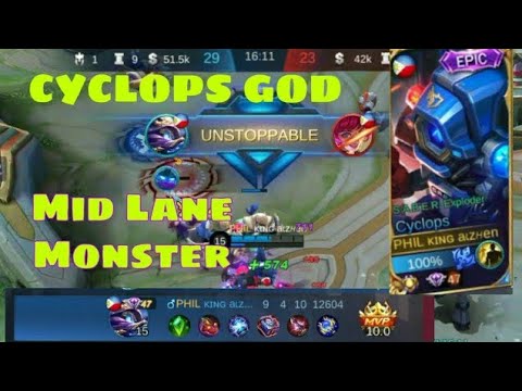 CYCLOPS MID LANE AND ROTATION (The mid lane monster) - YouTube