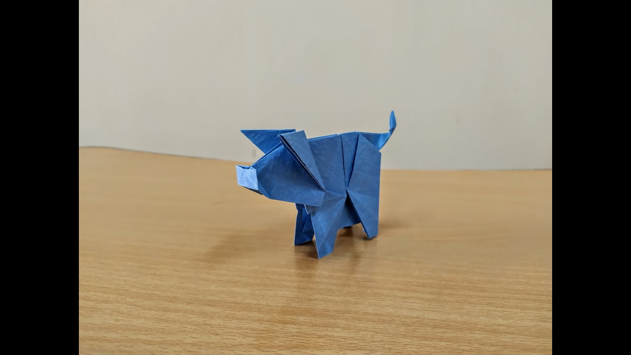 How To Fold Pig - Origami Pig - YouTube