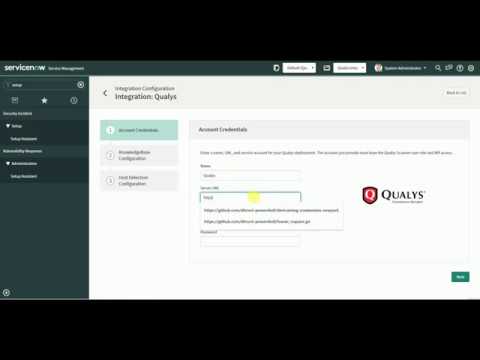 Configure Qualys Vulnerability Response. ServiceNow tutorial By:: Dhruv ...