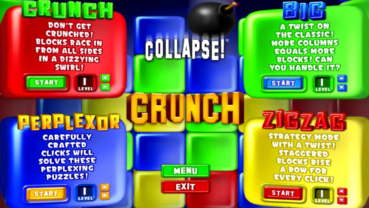 Collapse! Crunch (Windows game 2004) - YouTube