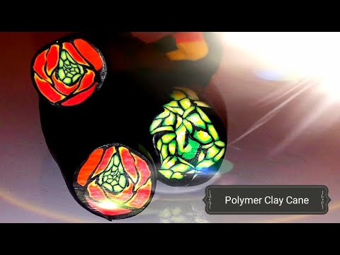 Polymer Clay Cane -Jewerly -Poppy Fimo Tutorial - YouTube