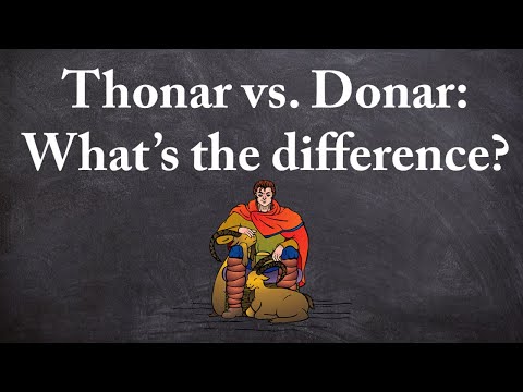 Thonar vs Donar: What's the difference?