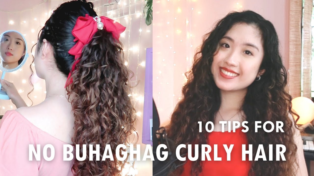 NO FRIZZ & BUHAGHAG CURLY HAIR | Anna Escobia - YouTube