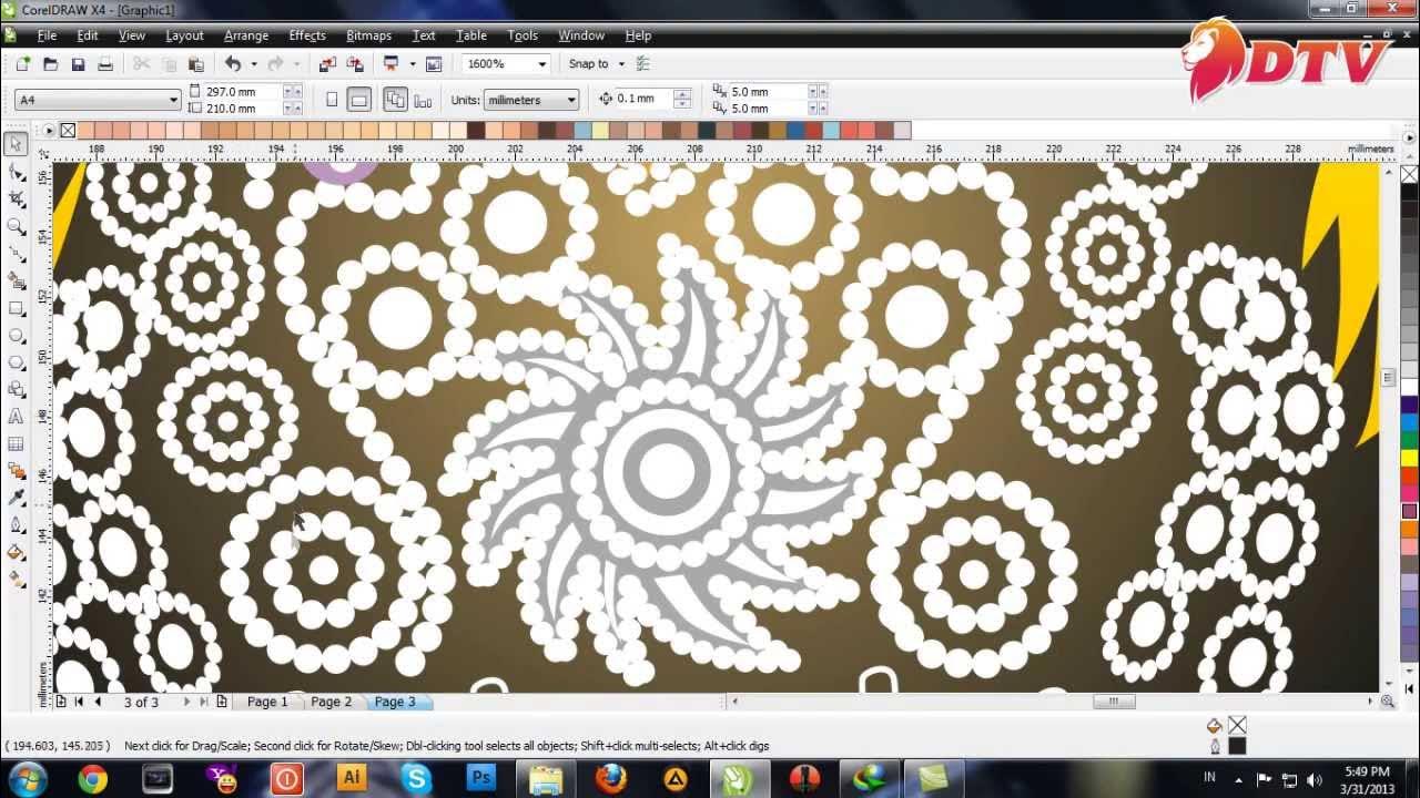 Tutorial Vector Corel Draw: Interactive Blend Tool - YouTube