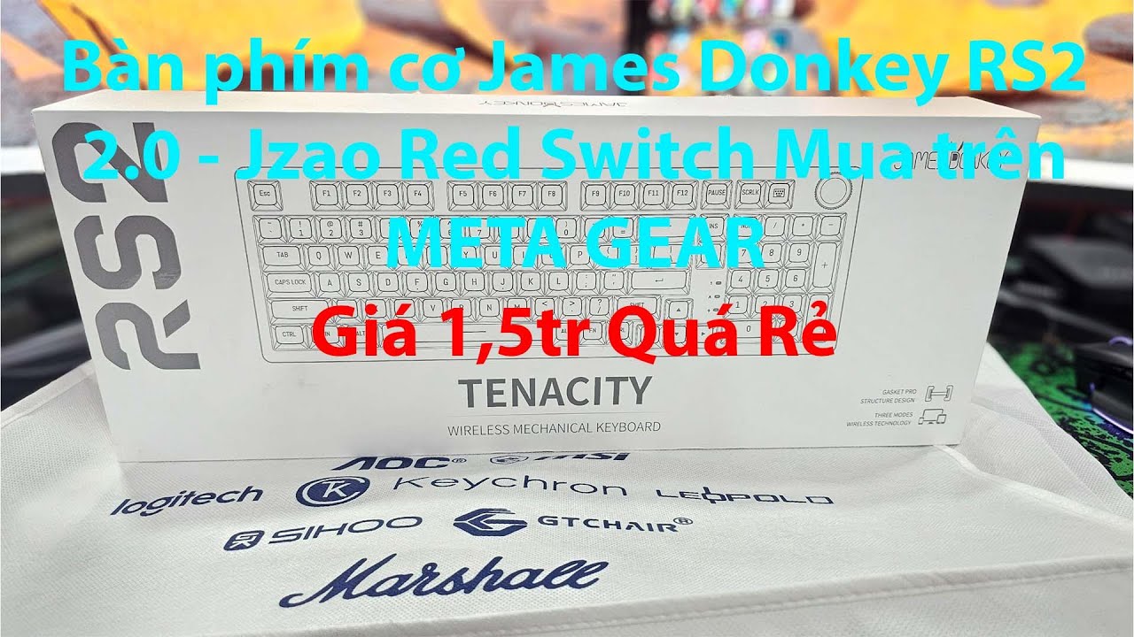 Bàn phím cơ James Donkey RS2 2.0 - Jzao Red Switch - YouTube