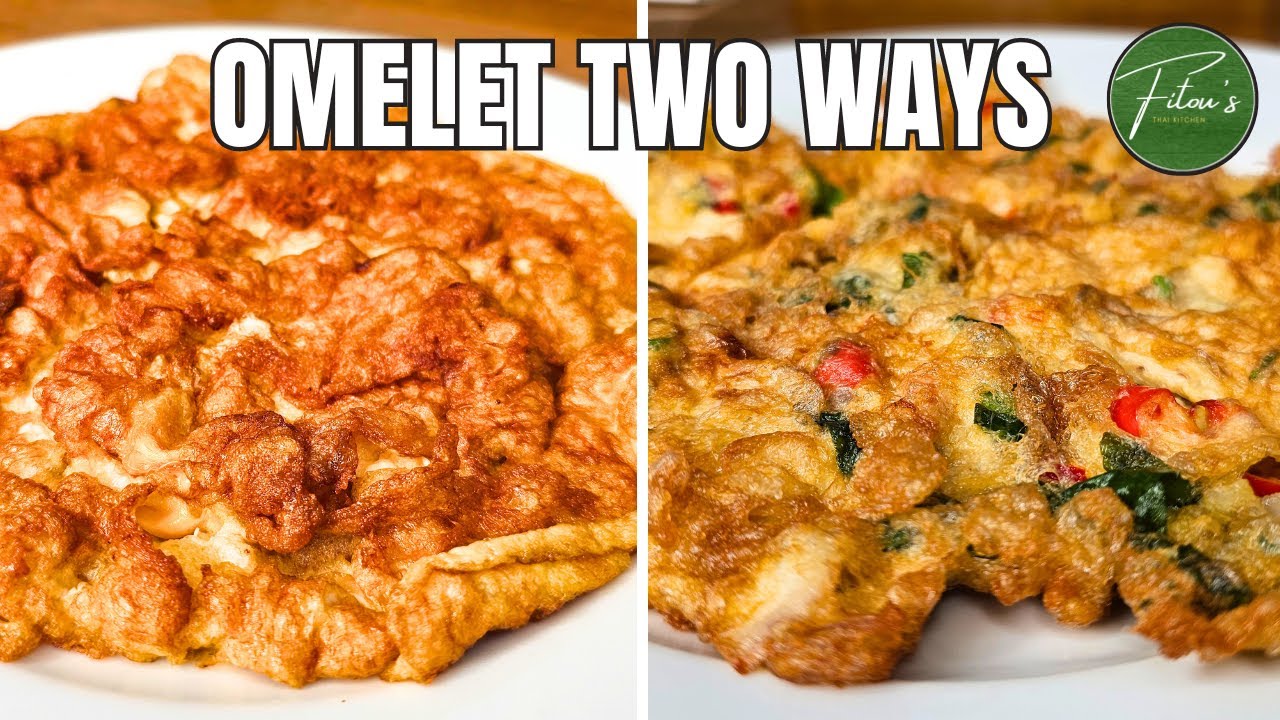 THAI Omelet TWO Ways | Kai Jiao ไข่เจียว | The PERFECT Side Dish - YouTube