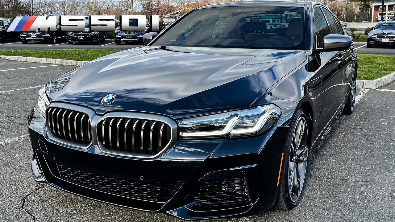 2021 BMW M550i (523HP) Walkaround Review + Exhaust Sound Revs - YouTube
