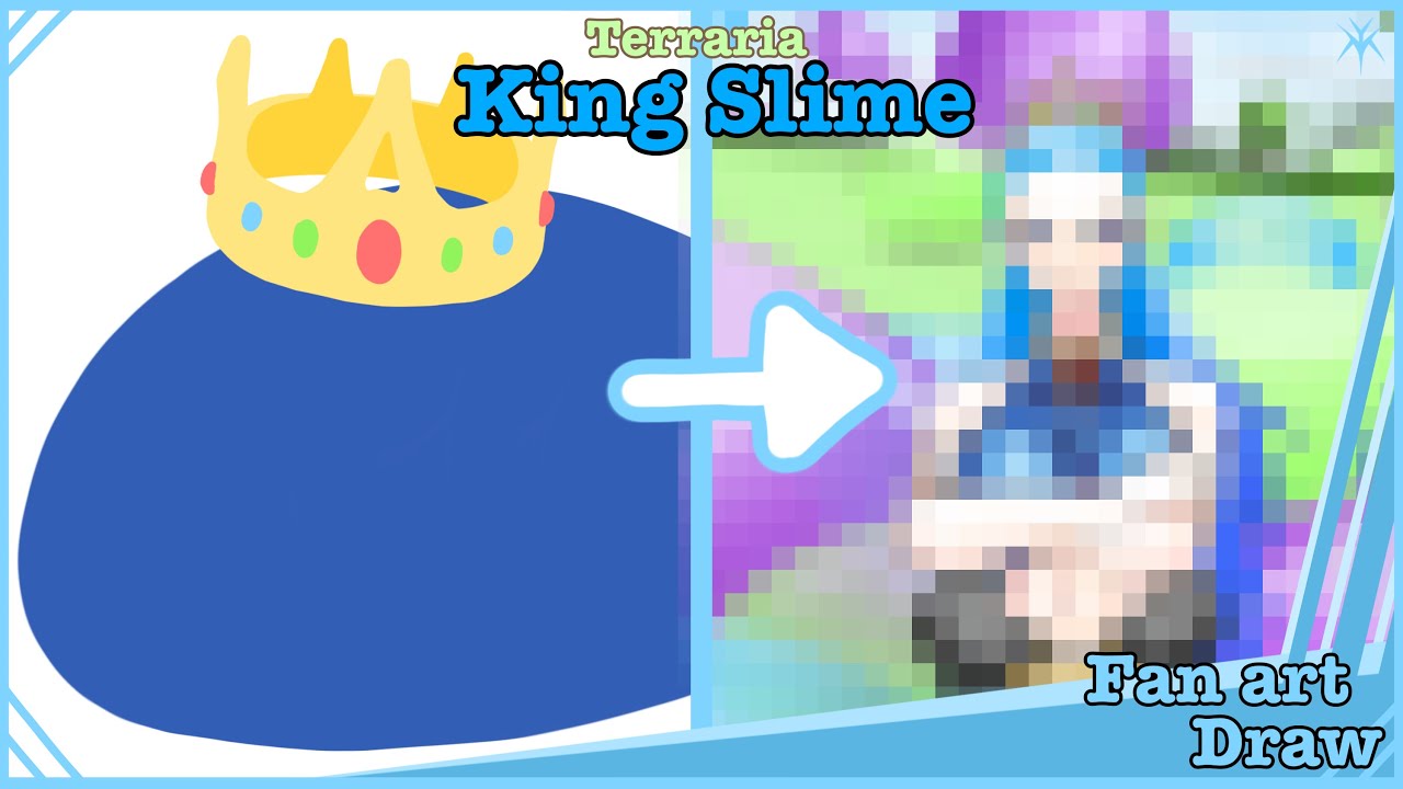Time lapse Drawing [King Slime] - YouTube