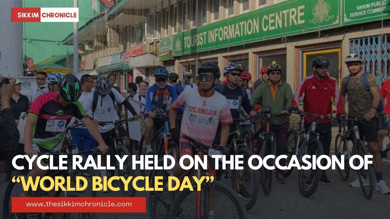 Cycle Rally held on the occasion of "World Bicycle Day" - YouTube