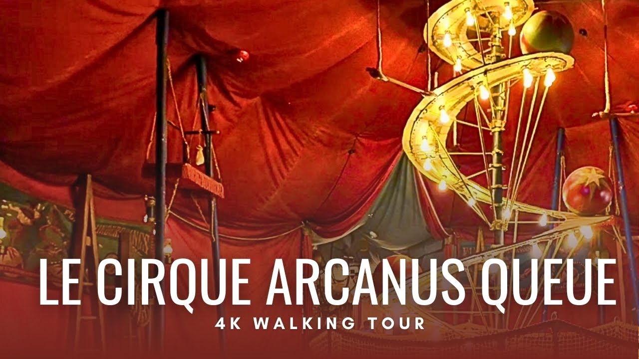 Epic Universe Le Cirque Arcanus Queue Walkthrough | FULL 4K POV Tour ...