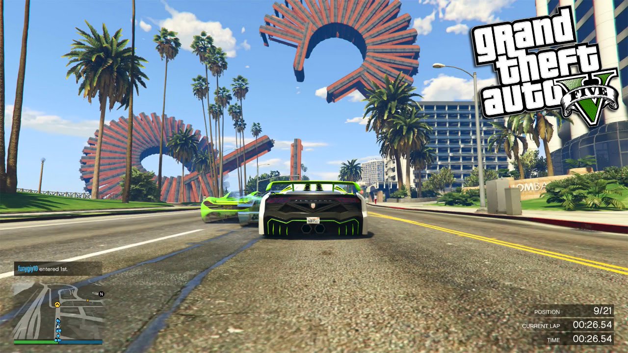 VORTEX COASTER - GTA V Custom Race - YouTube