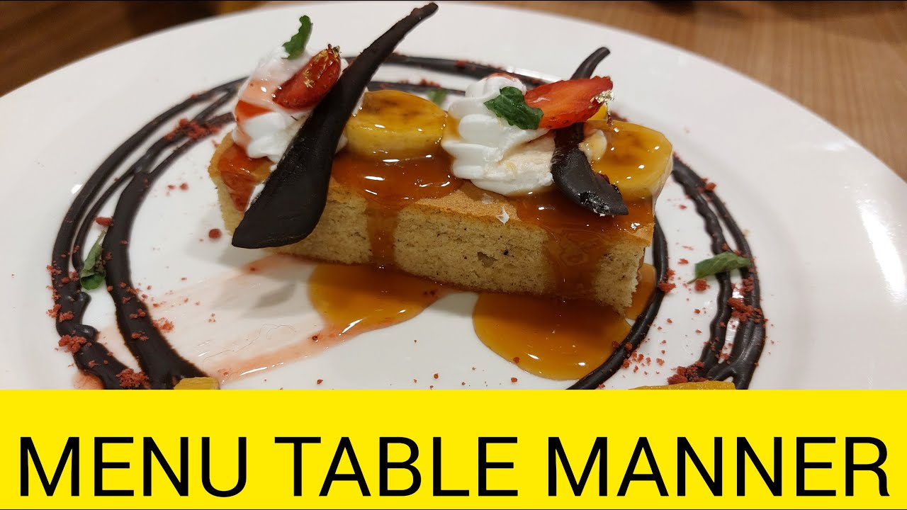 TABLE MANNER MENU - YouTube