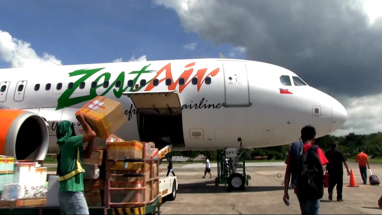 Air Asia Zest Takeoff Tagbilaran Bohol - YouTube