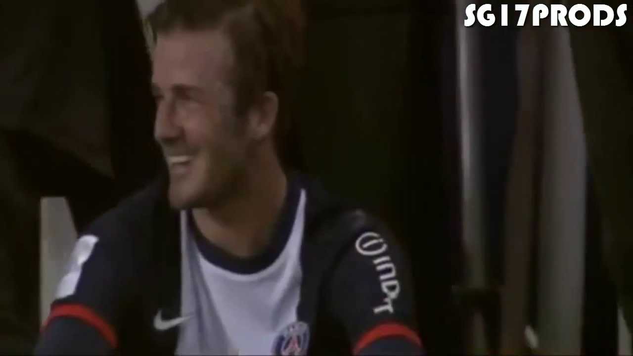 David Beckham Last Match in his carrer - Crying VS Brest 2013 - YouTube