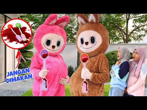 2 LABUBU HAMIL MAKAN PERMEN LOLIPOP MUSIK BERDARAH | CHIKAKU FAMILY