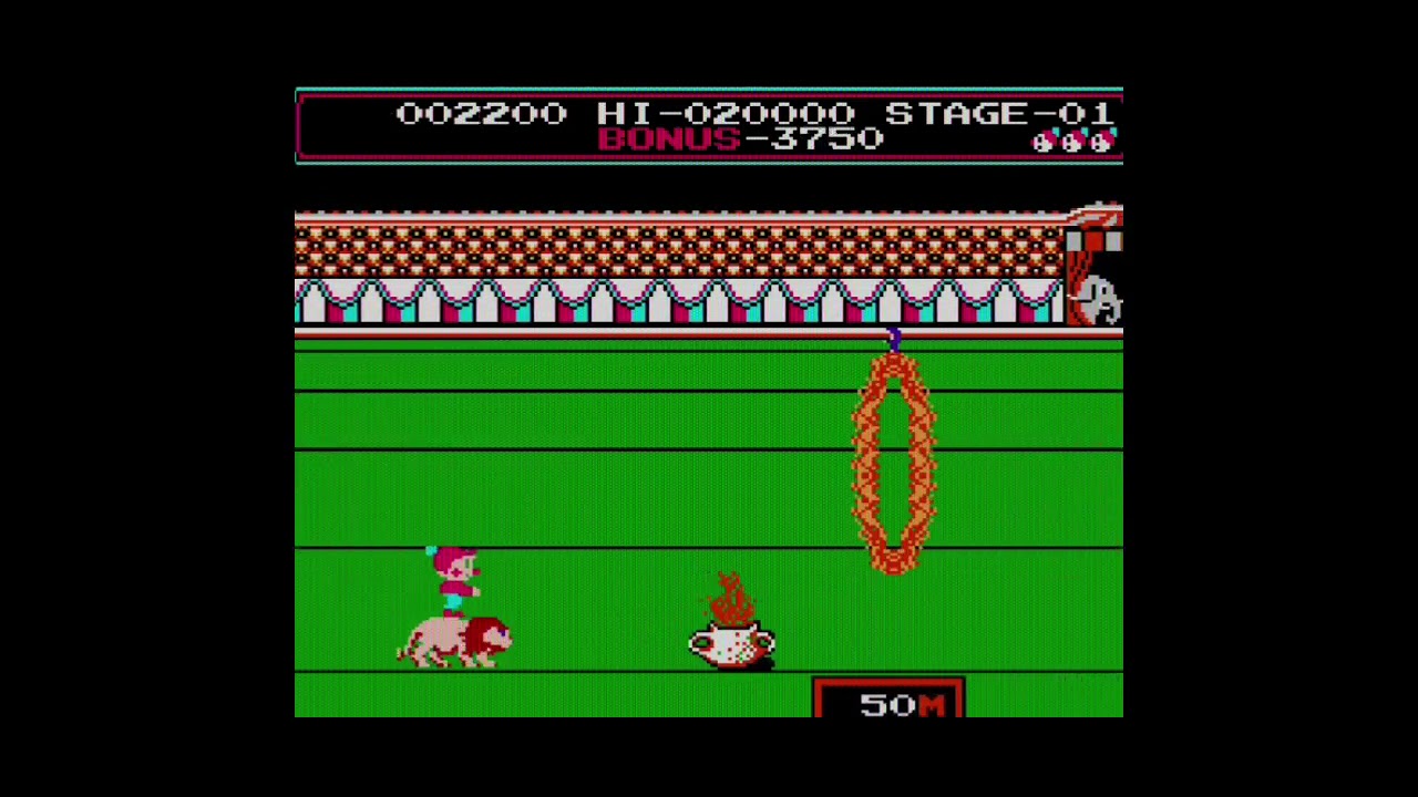 Circus Charlie (NES) Stage 1, GAMEPLAY - YouTube
