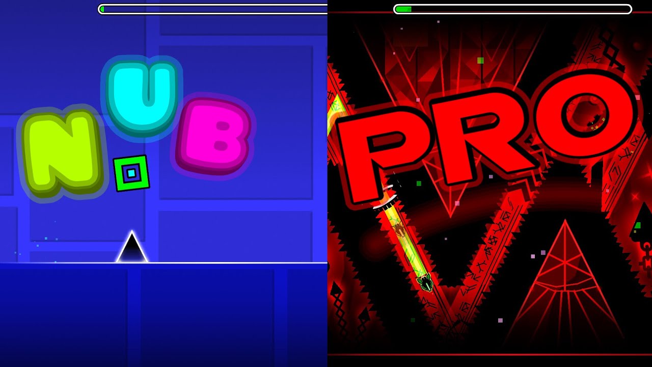 Noob VS Pro | Geometry Dash - YouTube
