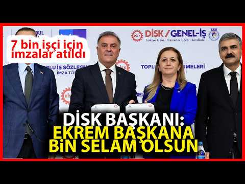 DİSK Başkanı Arzu Çerkezoğlu:  Ekrem Başkana bin selam olsun! Onlar bu mücadelede dimdik duruyorlar