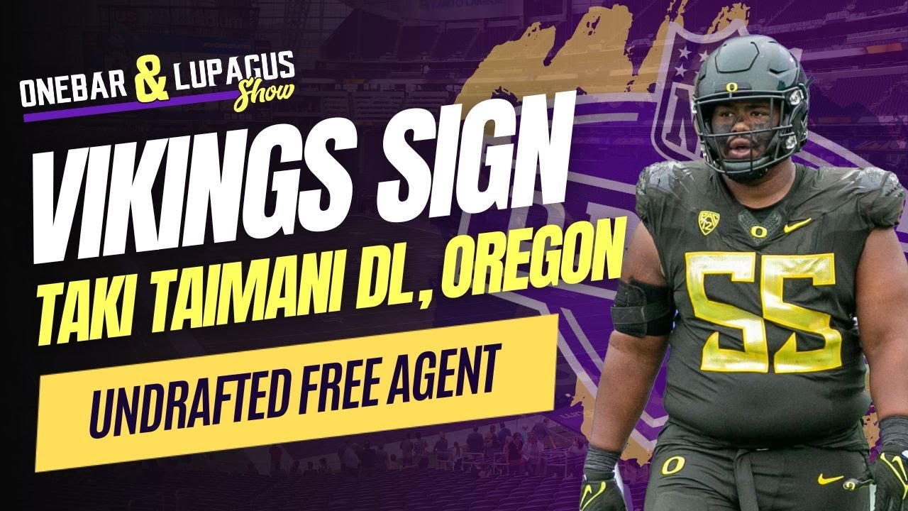 Vikings Sign Undrafted Free Agent Taki Taimani DT, Oregon - YouTube