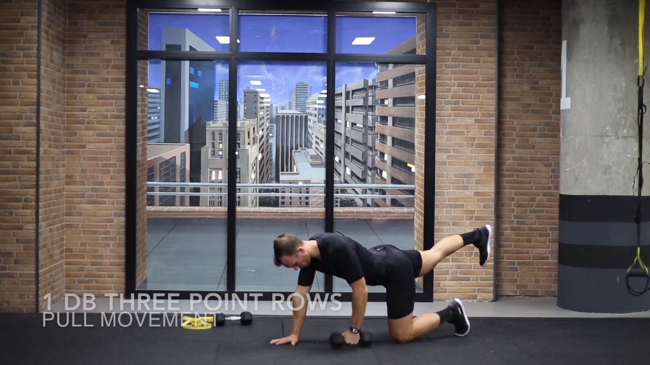 1 DB Three Point Row - YouTube