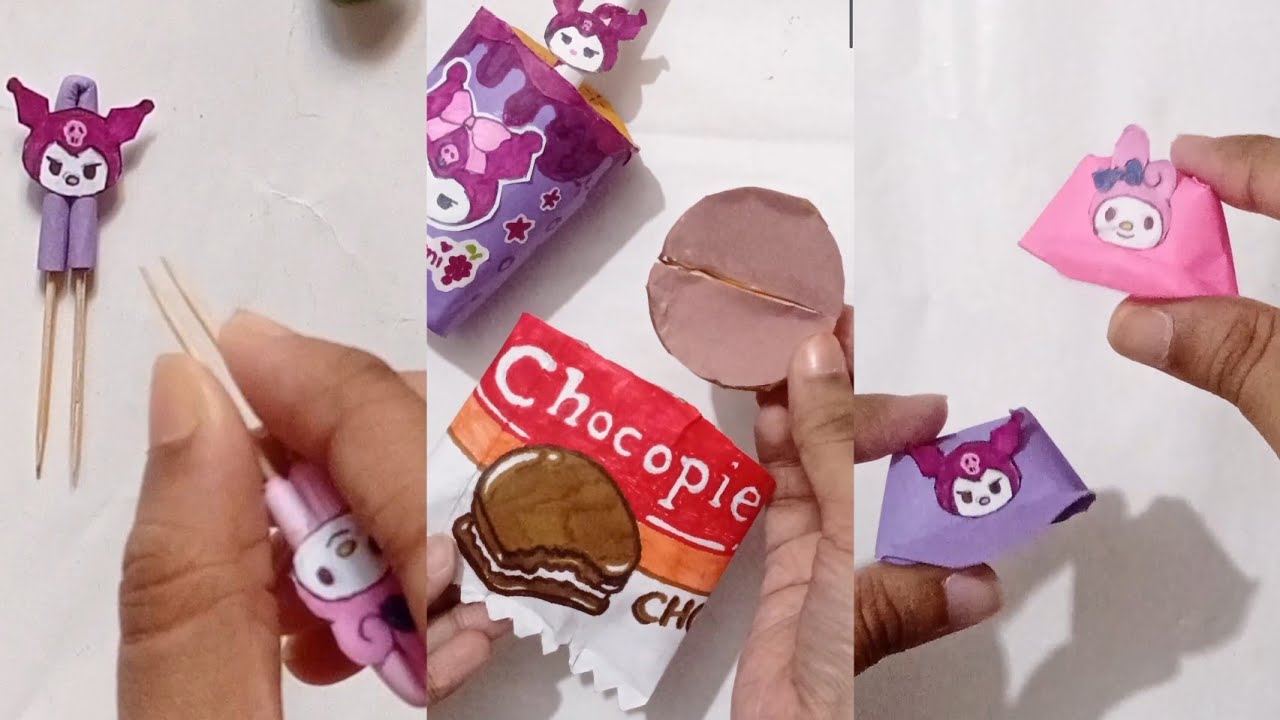 PAPER SANRIO TOY | How to make diy sanrio toy | mini sanrio toy | diy ...