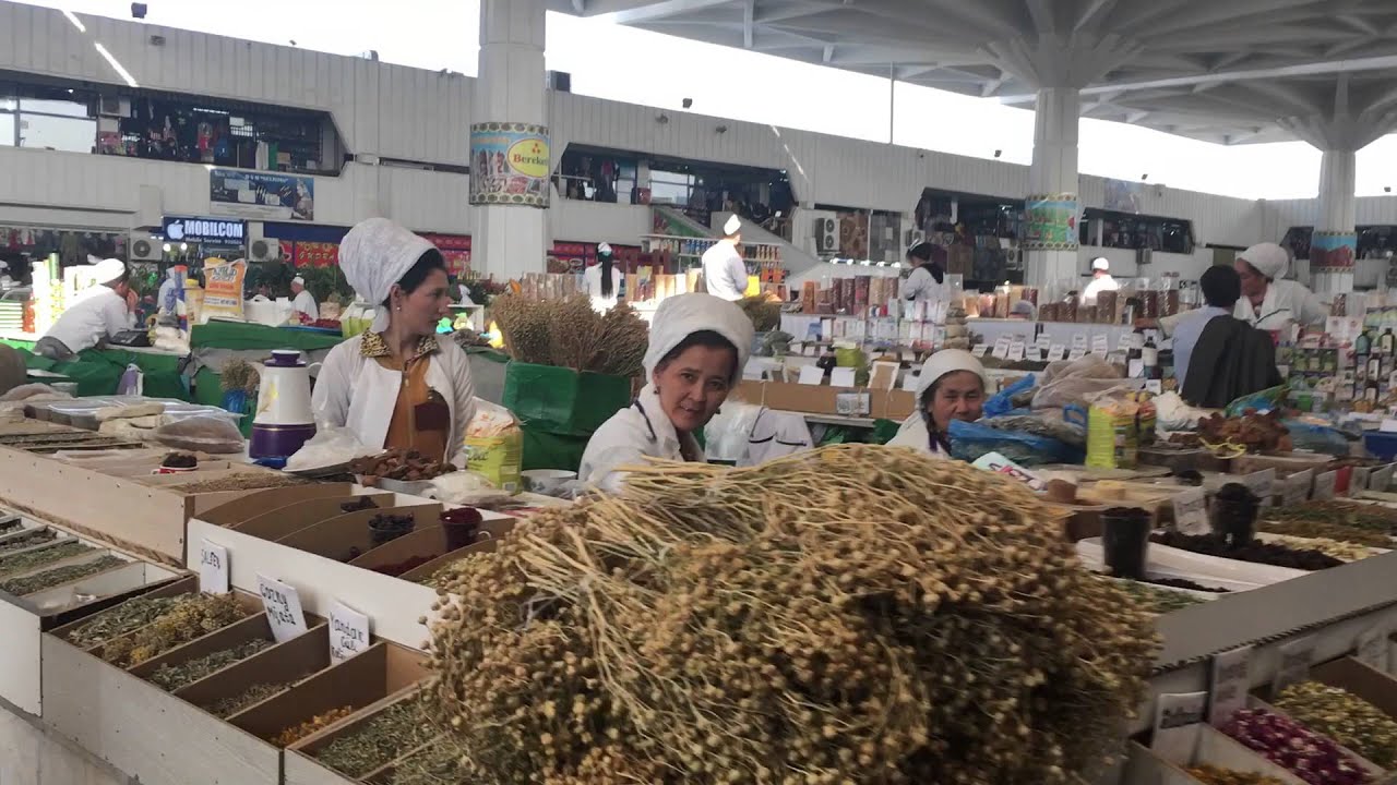 Great Market in Ashgabat Turkmenistan - YouTube