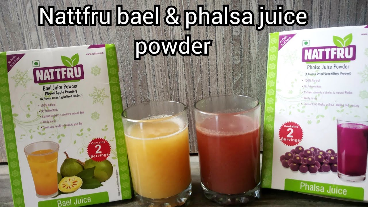 Nattfru Bael and phalsa juice powder | Healthy & affordable juice with ...