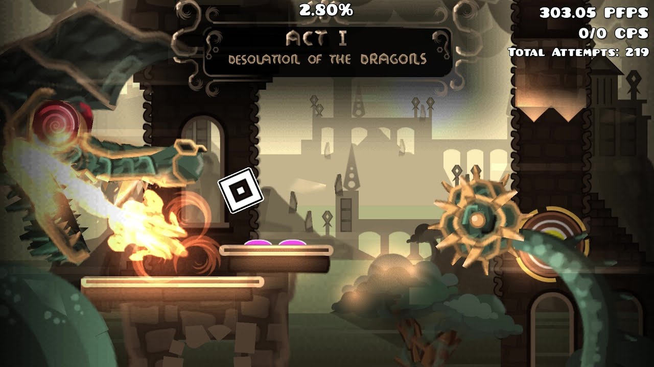 Change of Scene [easy demon] by Bli Geometry dash - YouTube