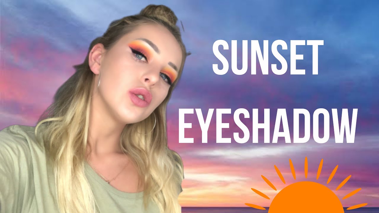 Sunset inspired makeup tutorial - YouTube