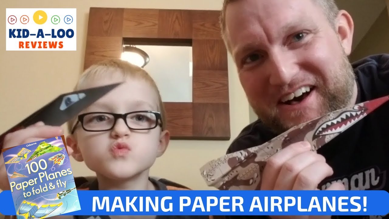 100 Paper Airplanes to Fold and Fly - Usborne Book Review - YouTube