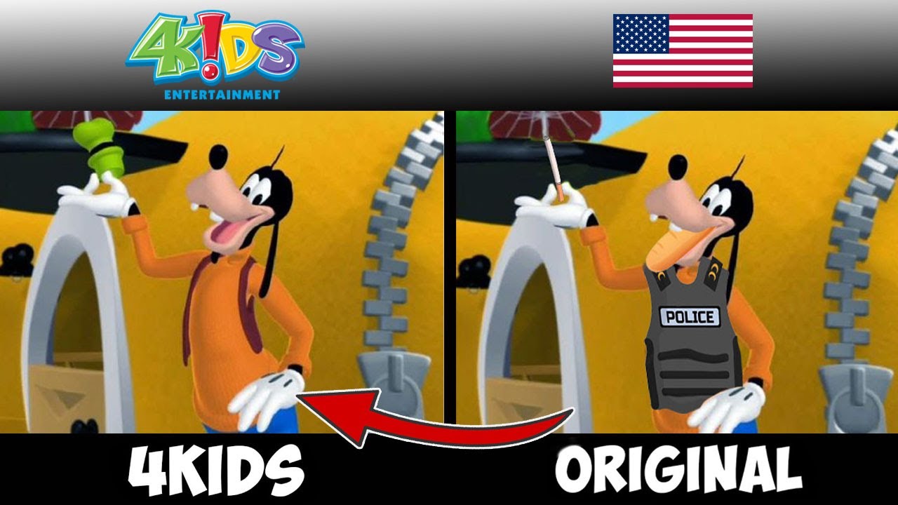 4kids Censorship in MICKEY MOUSE Clubhouse The Happy Times - YouTube