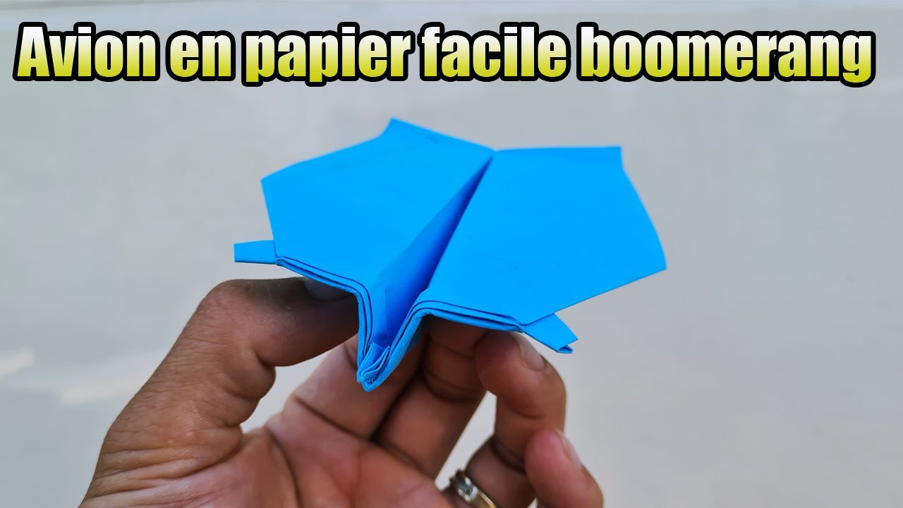 Avion en papier facile boomerang, Comment faire un avion en papier ...
