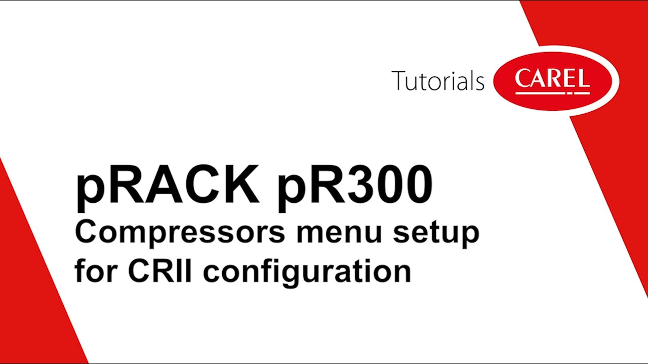 pRack pR300 Compressors menu setup for CRII configuration - YouTube