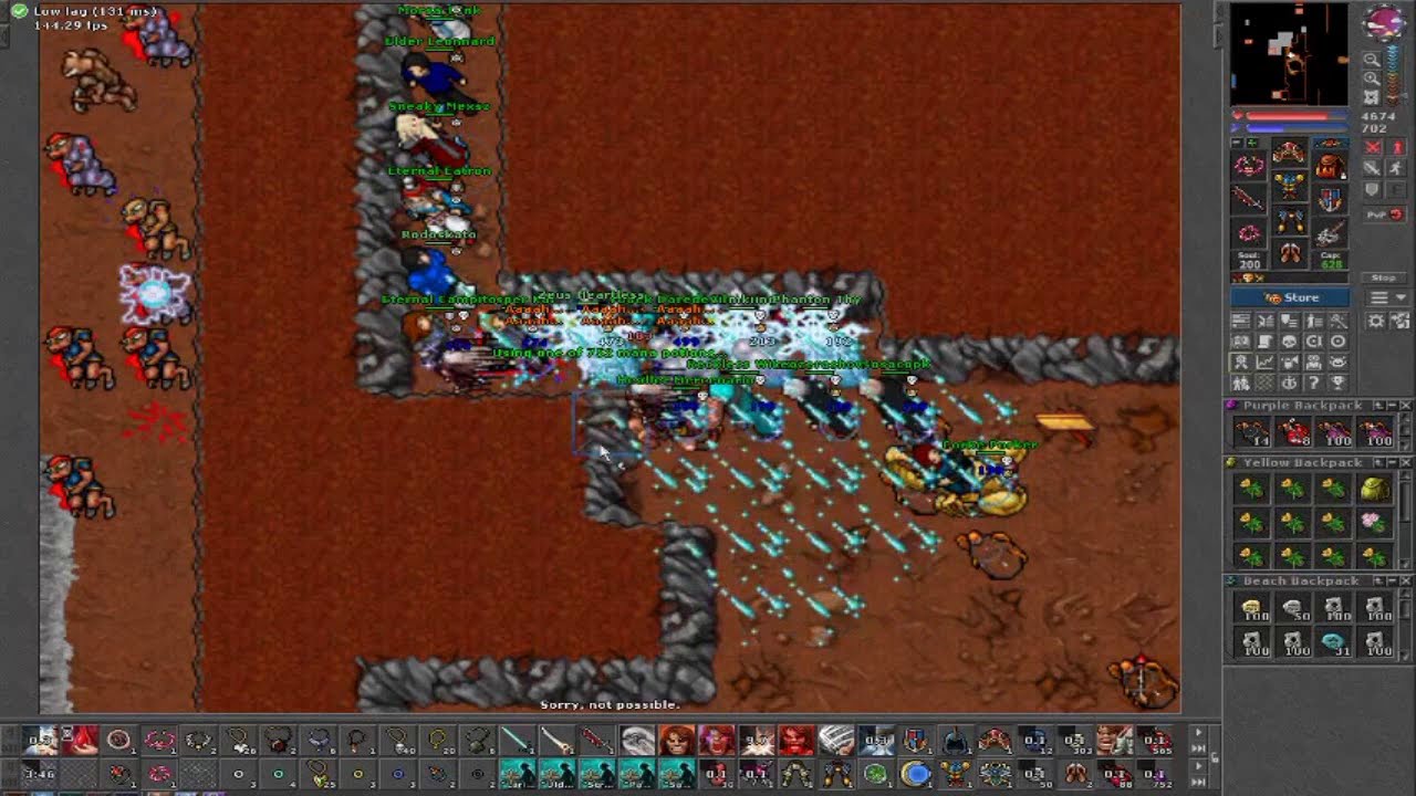 Tibia Carnera War Part 20 Ancient Temple ★Dinastia Alliance vs New ...