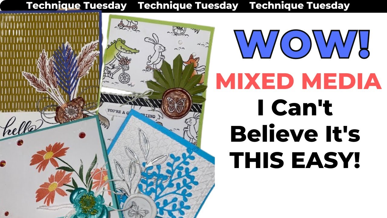 How To Use Mixed Media - The EASY WAY! - YouTube