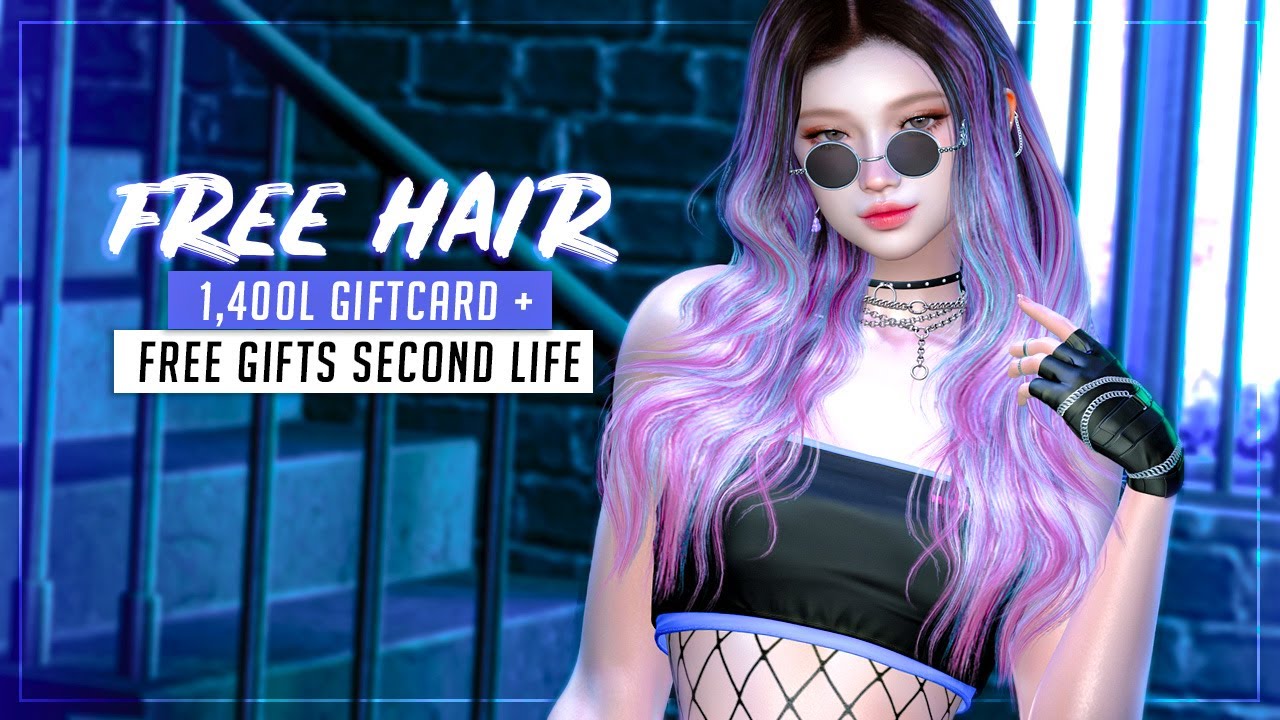 Second Life FREE Gifts Free Cute Hair (03 Packs) + 1400L Giftcard ...