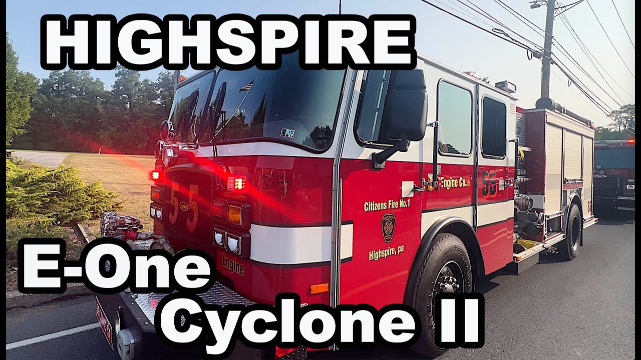 Fire Truck E-One Cyclone | Citizens Fire No. 1 of Highspire, Pa. - YouTube