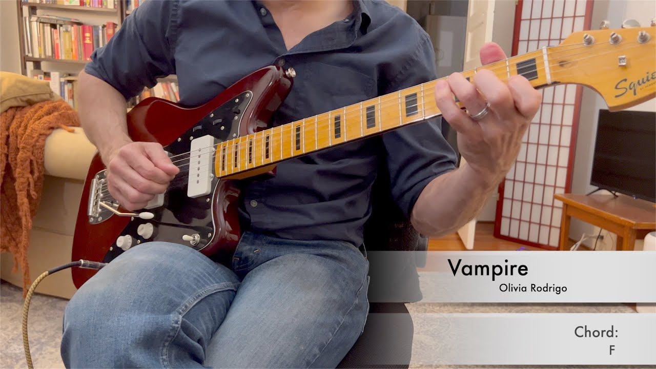Olivia Rodrigo - Vampire - Guitar Cover (with chords) - YouTube