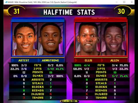 NBA Showtime NBA On NBC Gold Edition (Chicago Bulls) - ARCADE - MAME 0. ...