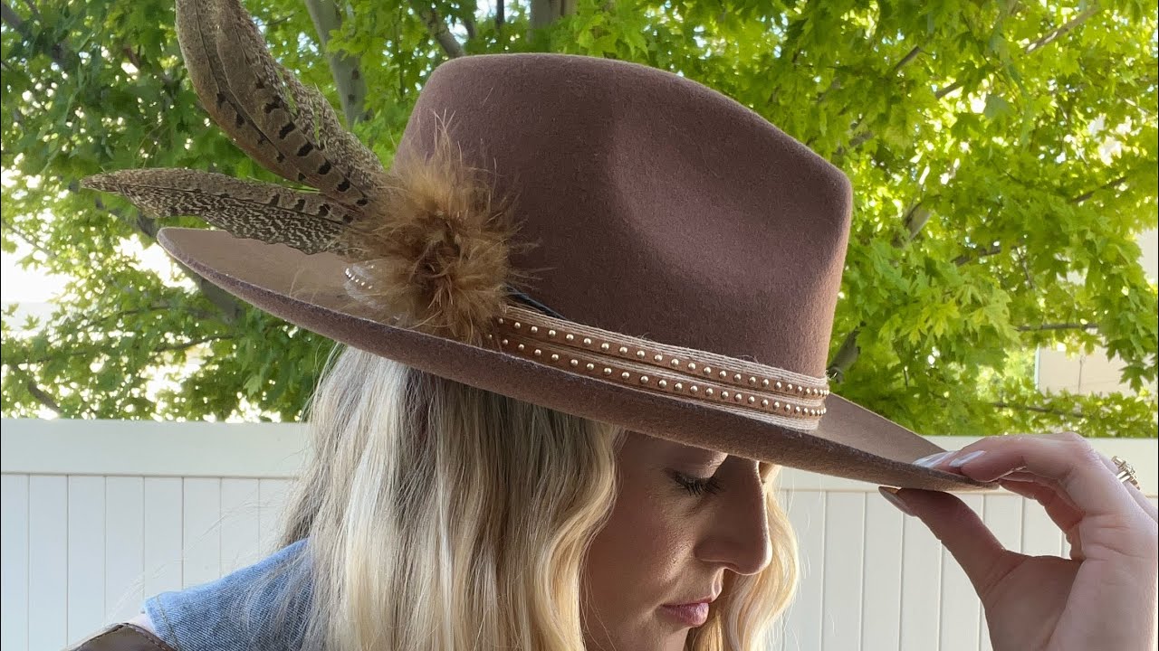DIY Fall Hat Band & Feather - YouTube