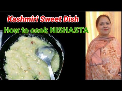 Nishasta recipe // how to cook nishasta at home // Kashmiri sweet dish ...