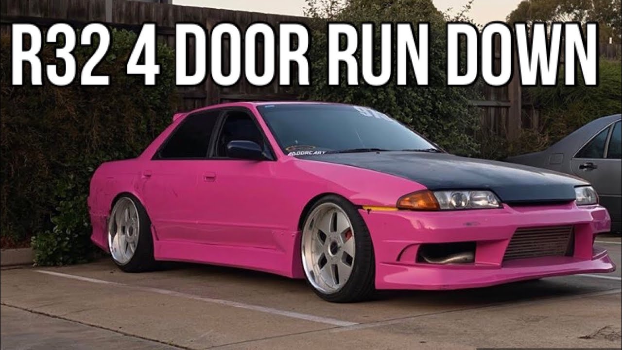 Pt16 ‘Pink R32 4 Door Skyline Run Down + Factory Thangs’ - YouTube
