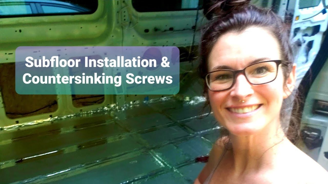 Subfloor Installation (with NO experience) | DIY Ford Transit Passenger ...