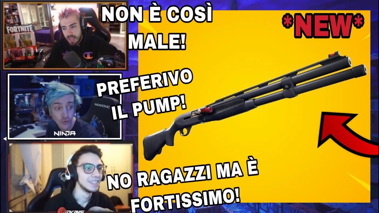 STREAMER REAGISCONO E PROVANO IL *NUOVO* COMBAT SHOTGUN! - YouTube