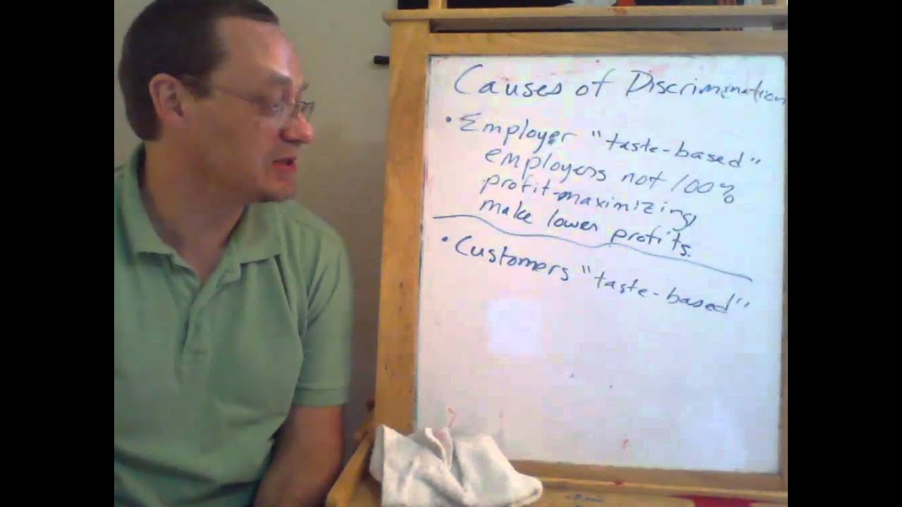 Factor Markets Part 8 Taste Based Discrimination - YouTube