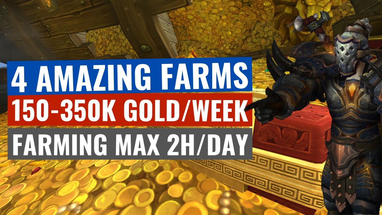 4 easy wow gold farms: 150-350k gold/week | Wow gold farming - YouTube