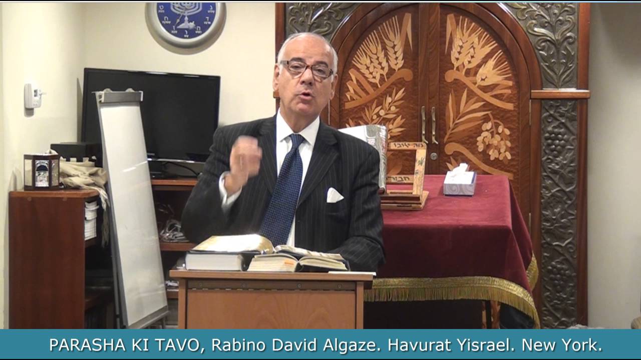PARASHA KITAVO Rabino David Algaze - YouTube